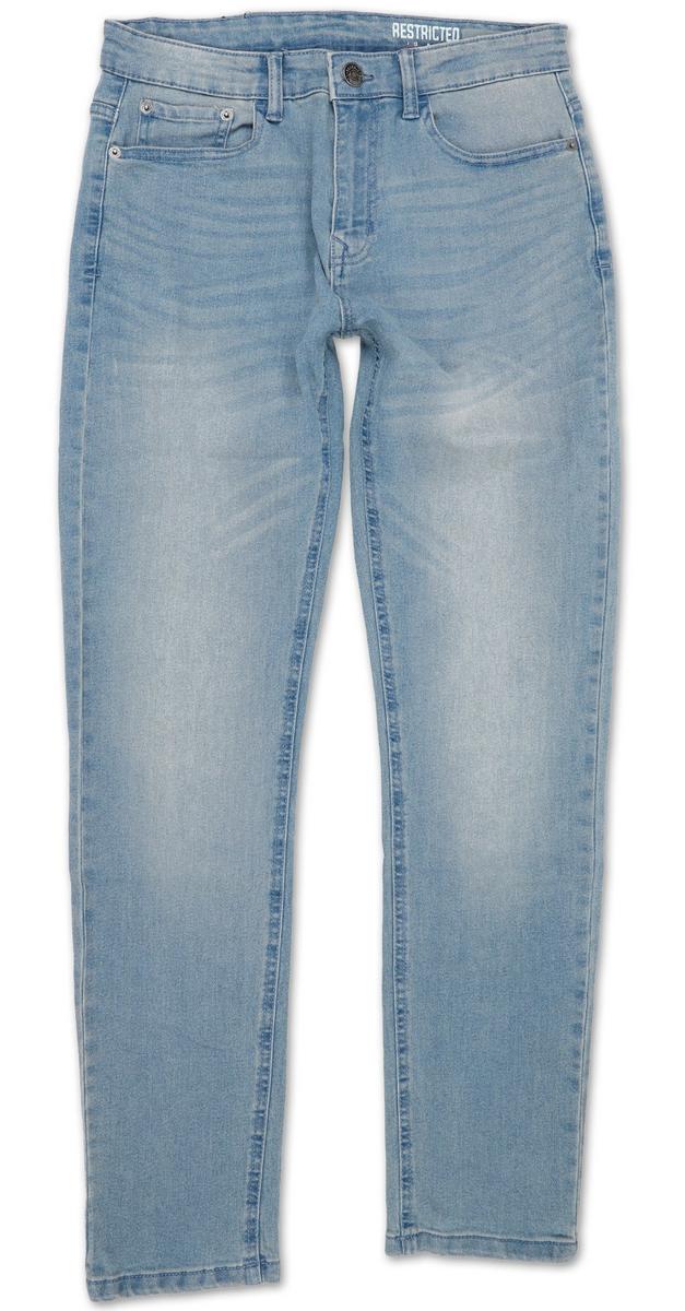 Mens Comfort Stretch Slim Jeans Light Wash Bealls